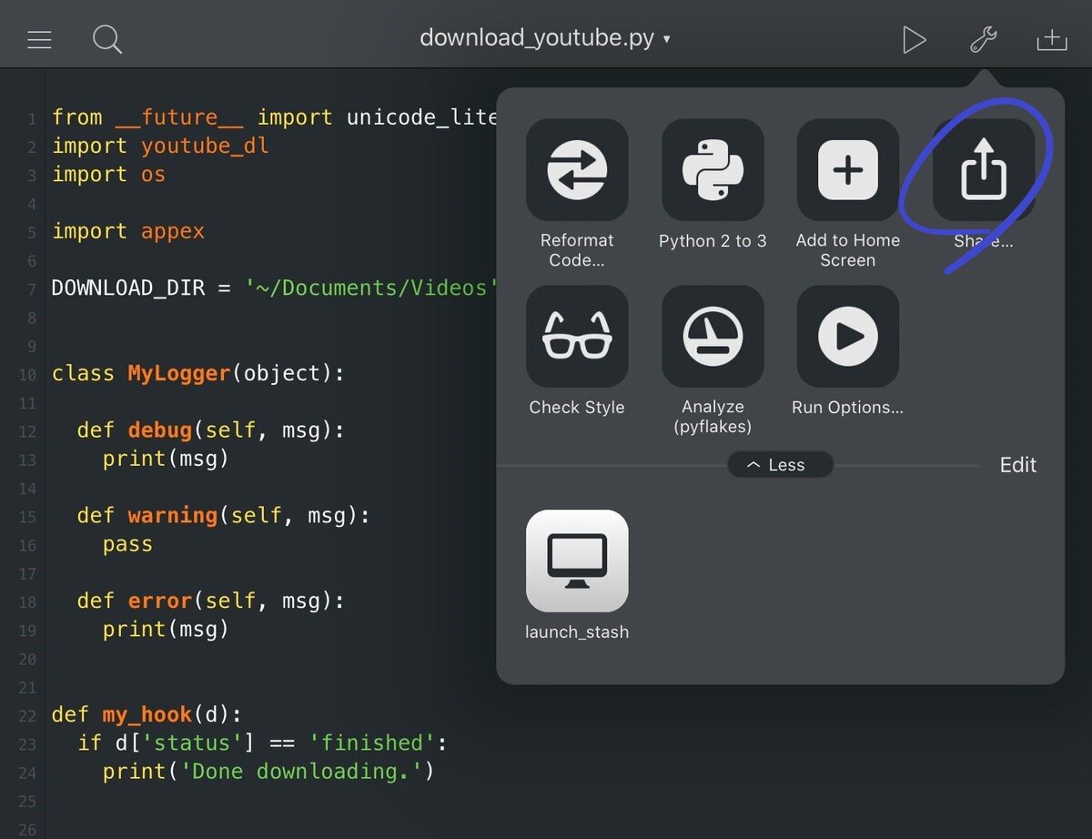 iPhoneでYoutube動画をダウンロードする方法【Pythonista3】 | クソざこCoding