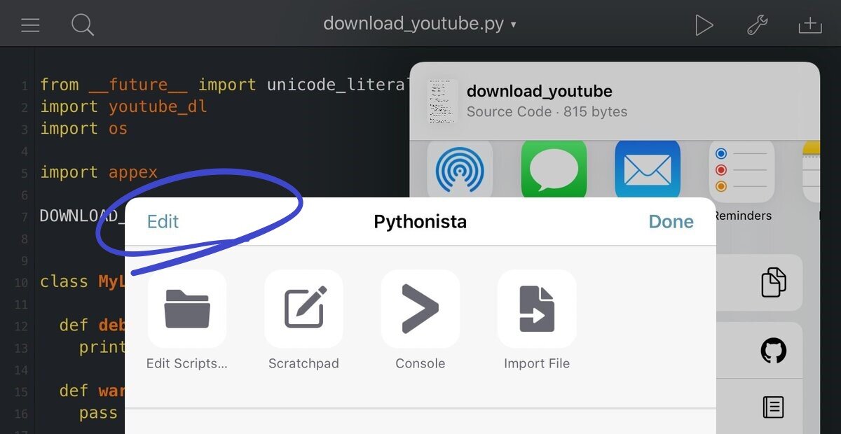 iPhoneでYoutube動画をダウンロードする方法【Pythonista3】 | クソざこCoding